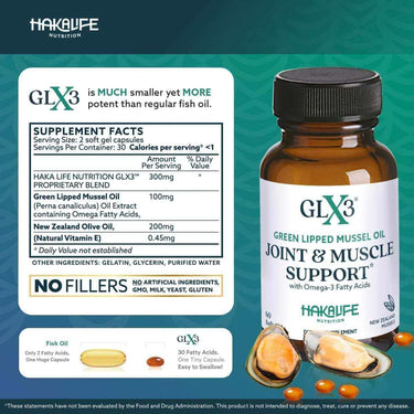 GLX3 - Extra Strength Green Lipped Mussel Oil – Haka Life Nutrition